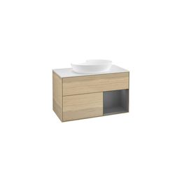 Villeroy & Boch V&B Waschtischunterschrank Wandbeleuchtung Finion 100, Pl w m, Reg Anthrac. m Lac, Oa ven ; Villeroy & Boch (GA21GKPC)