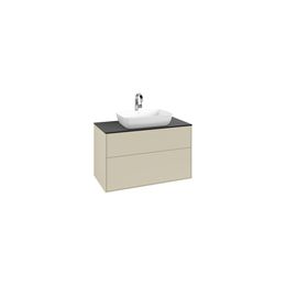 Villeroy & Boch V&B Waschtischunterschrank Finion 100x60,3cm, Abd.-Pl. bla m, si Gr m Lac ; Villeroy & Boch (F76200HJ)