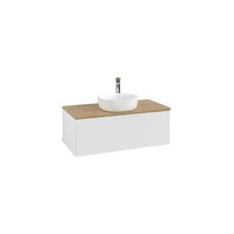 Villeroy & Boch V&B Waschtischunterschrank mit Frontstruktur, mit Beleuchtung Antao 100x36x50cm, HL, WBP hon. Oa, g wh. Lac ; Villeroy & Boch (L31151GF)