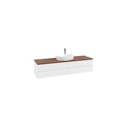 Villeroy & Boch V&B Waschtischunterschrank mit Frontstruktur -Beleuchtung Antao 160x50cm, HL, WBP w. wal, wh. m Lac ; Villeroy & Boch (L25152MT)