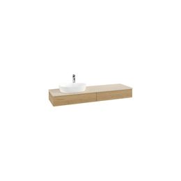 Villeroy & Boch V&B Waschtischunterschrank mit Frontstruktur -Beleuchtung Antao 160x50cm, HL, WBP-farbe botti., hon. Oa ; Villeroy & Boch (L15153HN)