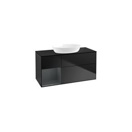Villeroy & Boch V&B Waschtischunterschrank Wandbeleuchtung Finion 120cm, Pl bla m, Reg md m Lac, bla m Lac ; Villeroy & Boch (GA62HGPD)