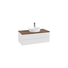 Villeroy & Boch V&B Waschtischunterschrank mit Frontstruktur -Beleuchtung Antao 100x36x50cm, HL, WBP w. wal, glo wh. Lac ; Villeroy & Boch (L20152GF)
