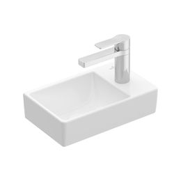 Villeroy & Boch V&B Handwaschbecken Avento 36x22cm, 1 Hahnl., o. &Uuml;L, li, P bla C+ ; Villeroy & Boch (43003LR7)