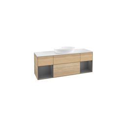 Villeroy & Boch V&B Waschtischunterschrank Wandbeleuchtung Finion 160cm, Pl w m, Rg Anthrac. m Lac, Oa ven ; Villeroy & Boch (GD01GKPC)