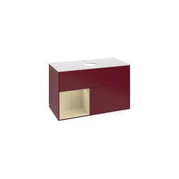 Villeroy & Boch V&B Waschtischunterschrank Finion 100, Pl wh. m, Reg si Gr m Lac, Peo m ; Villeroy & Boch (F771HJHB)