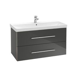 Villeroy & Boch V&B Waschtischunterschrank Avento 98x51,4x48cm, 2 A, wd, G vc gl., graph. ; Villeroy & Boch (A89200VR)