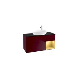Villeroy & Boch V&B Waschtischunterschrank Wandbeleuchtung Finion 120cm, Pl bla m, Reg gol m Lac, Peo m ; Villeroy & Boch (G952HFHB)
