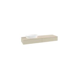 Villeroy & Boch V&B Waschtischunterschrank mit Frontstruktur -Beleuchtung Antao 160x50cm, WBP-farbe botti., si Gr m Lac ; Villeroy & Boch (L15113HJ)