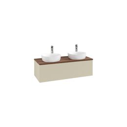 Villeroy & Boch V&B Waschtischunterschrank mit Frontstruktur Antao 120x36x50cm, HL, WBP w. wal, si Gr m Lac ; Villeroy & Boch (K35152HJ)