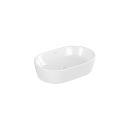 Villeroy & Boch V&B Aufsatzwaschbecken Architectura 600x 400mm Oval m. &Uuml;L. Wei&szlig; Alpin CeramicPlus ; Villeroy & Boch (5A2660R1)