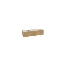 Villeroy & Boch V&B Waschtischunterschrank ohne Frontstruktur Antao 160x50cm, WBP-farbe botticino, honey oak ; Villeroy & Boch (K28013HN)