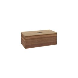 Villeroy & Boch V&B Waschtischunterschrank mit Frontstruktur, mit Beleuchtung Antao 100x36x50cm, HL, WBP hon. Oa, w. wal ; Villeroy & Boch (L31151HM)