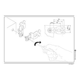 Schneider Electric Wandlaschensatz Stahl NSYAEFPFSC (VE4))