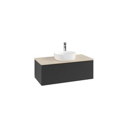 Villeroy & Boch V&B Waschtischunterschrank mit Frontstruktur Antao 100x36x50cm, HL, WBP botti., bla m Lac ; Villeroy & Boch (K31153PD)
