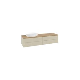 Villeroy & Boch V&B Waschtischunterschrank mit Frontstruktur -Beleuchtung Antao 160x50cm, WBP-farbe hon. Oa, si Gr m Lac ; Villeroy & Boch (L26111HJ)