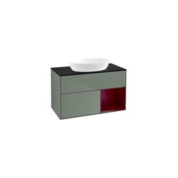 Villeroy & Boch V&B Waschtischunterschrank Wandbeleuchtung Finion 100, Pl bla m, Reg Peo m Lac, Oli. m Lac ; Villeroy & Boch (GA22HBGM)