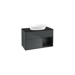 Villeroy & Boch V&B Waschtischunterschrank Wandbeleuchtung Finion 100, Pl b m, Reg bla m Lac, md bl. m Lac ; Villeroy & Boch (GA22PDHG)