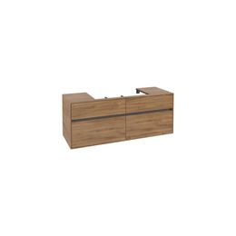 Villeroy & Boch V&B Waschtischunterschrank Collaro 140x54,8x50cm, WT mittig, kansas oak ; Villeroy & Boch (C08800RH)