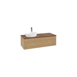 Villeroy & Boch V&B Waschtischunterschrank ohne Frontstruktur, mit Beleuchtung Antao 120x36x50cm, HL, WBP w. wal, hon. Oa ; Villeroy & Boch (L22052HN)