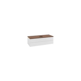Villeroy & Boch V&B Waschtischunterschrank mit Frontstruktur Antao 120x36x50cm, HL, WBP w. wal, glo wh. Lac ; Villeroy & Boch (K21152GF)