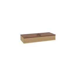 Villeroy & Boch V&B Waschtischunterschrank ohne Frontstruktur, mit Beleuchtung Antao 120x19x50cm, HL, WBP w. wal, hon. Oa ; Villeroy & Boch (L10052HN)