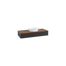 Villeroy & Boch V&B Waschtischunterschrank mit Frontstruktur Antao 120x19x50cm, WBP-farbe w. wal, bla m Lac ; Villeroy & Boch (K10112PD)