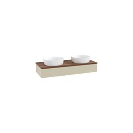 Villeroy & Boch V&B Waschtischunterschrank mit Frontstruktur Antao 120x19x50cm, WBP w. wal, si Gr m Lac ; Villeroy & Boch (K13112HJ)