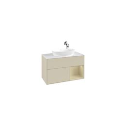 Villeroy & Boch V&B Waschtischunterschrank Finion 100, Pl w m, Rg si Gr m Lac, si Gr m Lac ; Villeroy & Boch (F901HJHJ)