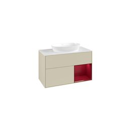 Villeroy & Boch V&B Waschtischunterschrank Finion 100, Pl w m, Reg Peo m Lac, si Gr m Lac ; Villeroy & Boch (FA21HBHJ)