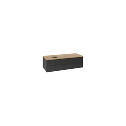 Villeroy & Boch V&B Waschtischunterschrank ohne Frontstruktur Antao 120x36x50cm, WBP hon. Oa, bla m Lac ; Villeroy & Boch (K22011PD)