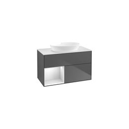 Villeroy & Boch V&B Waschtischunterschrank Wandbeleuchtung Finion 100, Pl wh. m, Reg wh. m Lac, Anthrac. m ; Villeroy & Boch (GA11MTGK)