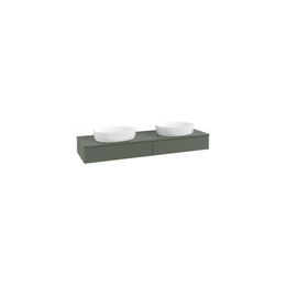 Villeroy & Boch V&B Waschtischunterschrank mit Frontstruktur Antao 160x50cm, WBP-farbe Lac, leaf gre. m Lac ; Villeroy & Boch (K17110HL)