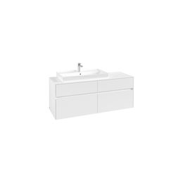 Villeroy & Boch V&B Waschtischunterschrank Collaro 140x54,8x50cm, WT links, white matt ; Villeroy & Boch (C08900MS)