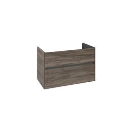 Villeroy & Boch V&B Waschtischunterschrank Collaro 96,1x61x48cm, WT mittig, stone oak ; Villeroy & Boch (C14500RK)