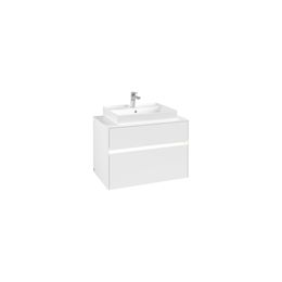 Villeroy & Boch V&B Waschtischunterschrank Collaro 80x54,8x50cm, WT mi, LED 5,7 W, wh. ma ; Villeroy & Boch (C080B0MS)