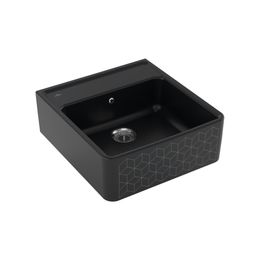 Villeroy & Boch V&B Sp&uuml;lstein-Einzelbecken m Abl.garn, Hand., mosaique black ; Villeroy & Boch (632061M7)