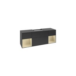 Villeroy & Boch V&B Waschtischunterschrank Finion 160cm, Reg si Gr m Lac, bla matt lacquer ; Villeroy & Boch (F212HJPD)