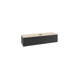 Villeroy & Boch V&B Waschtischunterschrank mit Frontstruktur -Beleuchtung Antao 160x50cm, HL, WBP botti., bla m Lac ; Villeroy & Boch (L36153PD)