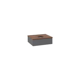Villeroy & Boch V&B Waschtischunterschrank ohne Frontstruktur Antao 60x19x50cm, WBP w. wal, Anthrac. m Lac ; Villeroy & Boch (K07012GK)