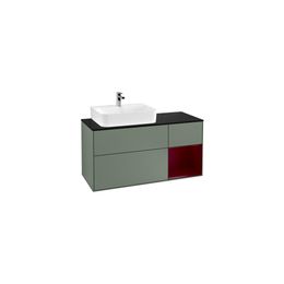 Villeroy & Boch V&B Waschtischunterschrank Wandbeleuchtung Finion 120cm, Pl bla m, Reg li Peo, Oli. m Lac ; Villeroy & Boch (G152HBGM)