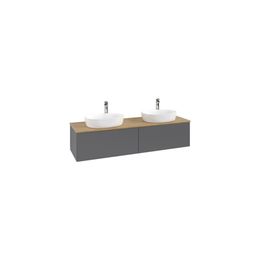 Villeroy & Boch V&B Waschtischunterschrank ohne Frontstruktur, mit Beleuchtung Antao 160x50cm, HL, WBP hon. Oa, A m Lac ; Villeroy & Boch (L39051GK)