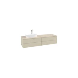 Villeroy & Boch V&B Waschtischunterschrank mit Frontstruktur -Beleuchtung Antao 160x50cm, HL, WBP botti., si Gr m Lac ; Villeroy & Boch (L26153HJ)
