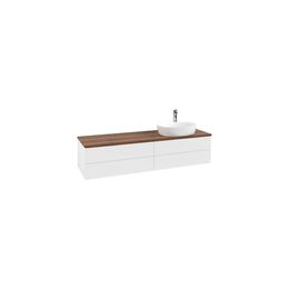 Villeroy & Boch V&B Waschtischunterschrank ohne Frontstruktur Antao 160x50cm, HL, WBP w. wal, wh. m Lac ; Villeroy & Boch (K27052MT)