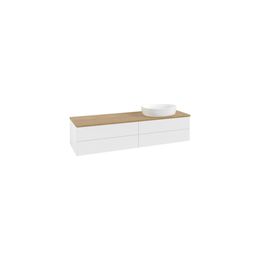 Villeroy & Boch V&B Waschtischunterschrank ohne Frontstruktur -Beleuchtung Antao 160x50cm, WBP-farbe hon. Oa, wh. m Lac ; Villeroy & Boch (L27011MT)