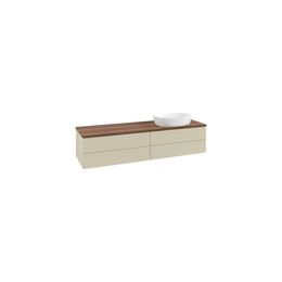 Villeroy & Boch V&B Waschtischunterschrank mit Frontstruktur -Beleuchtung Antao 160x50cm, WBP-farbe w. wal, si Gr m Lac ; Villeroy & Boch (L27112HJ)