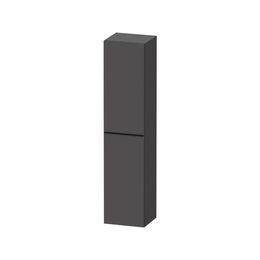 Duravit Hochschrank D-Neo 40x36cm, 1 T&uuml;r, 5 B&ouml;, An R, sw/Grap ma (DE1328RBD490000)