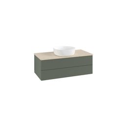 Villeroy & Boch V&B Waschtischunterschrank mit Frontstruktur Antao 100x36x50cm, WBP botti., lea gre. m Lac ; Villeroy & Boch (K20113HL)