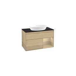 Villeroy & Boch V&B Waschtischunterschrank Wandbeleuchtung Finion 100, Abd.-Pl. bla m, Reg Oa ven, Oa ven ; Villeroy & Boch (GA22PCPC)