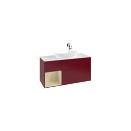 Villeroy & Boch V&B Waschtischunterschrank Finion 120cm, Pl wh. m, Reg si Gr m Lac, Peo m ; Villeroy & Boch (F941HJHB)